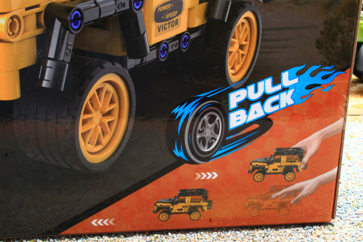 CDAC52028W Cadfi Land Rover Defender Off Roader with Pull Back Action – Brushwood Toys