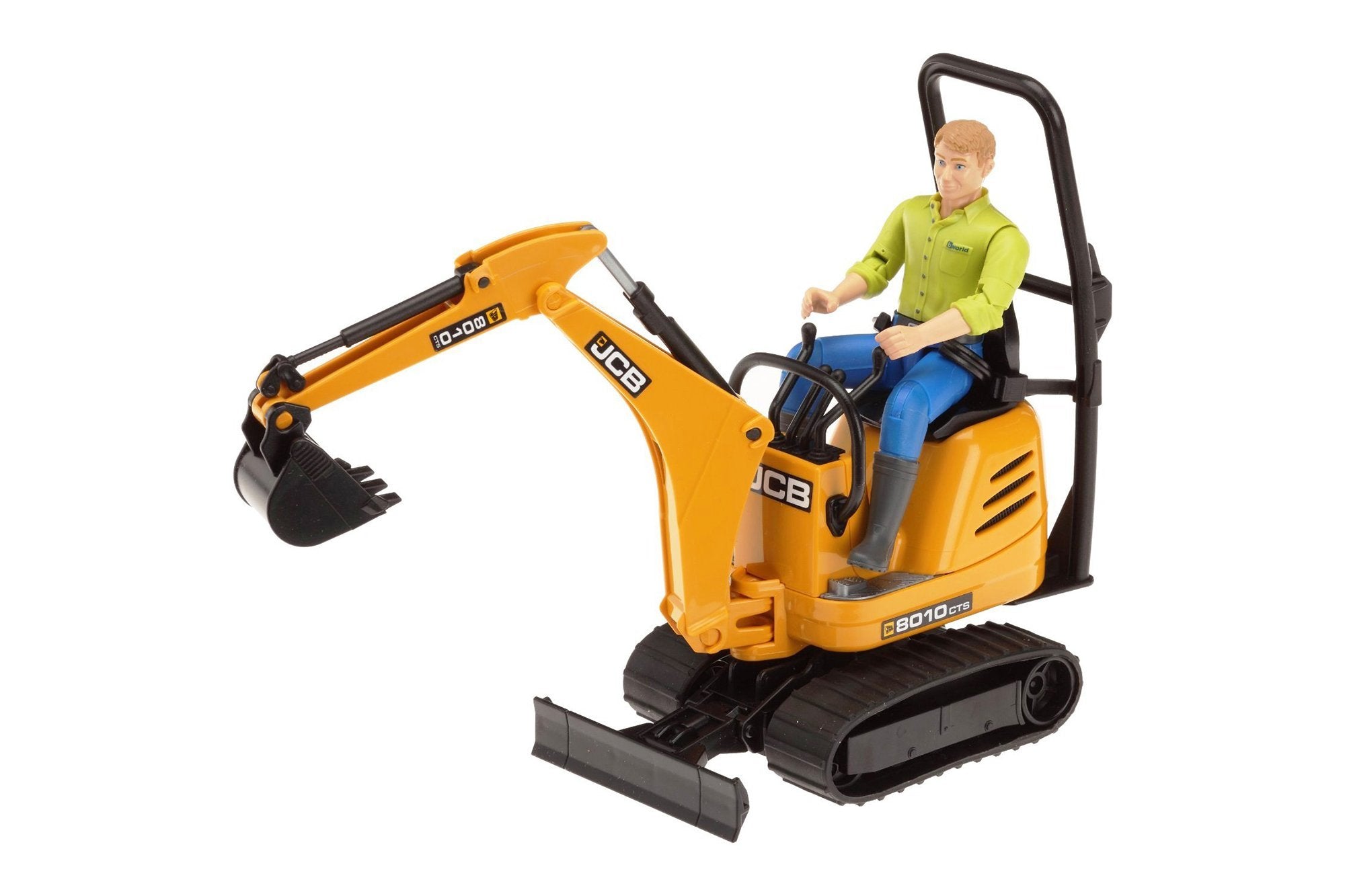 B62002 Bruder JCB Micro Digger 8010CTS and Driver – Brushwood Toys