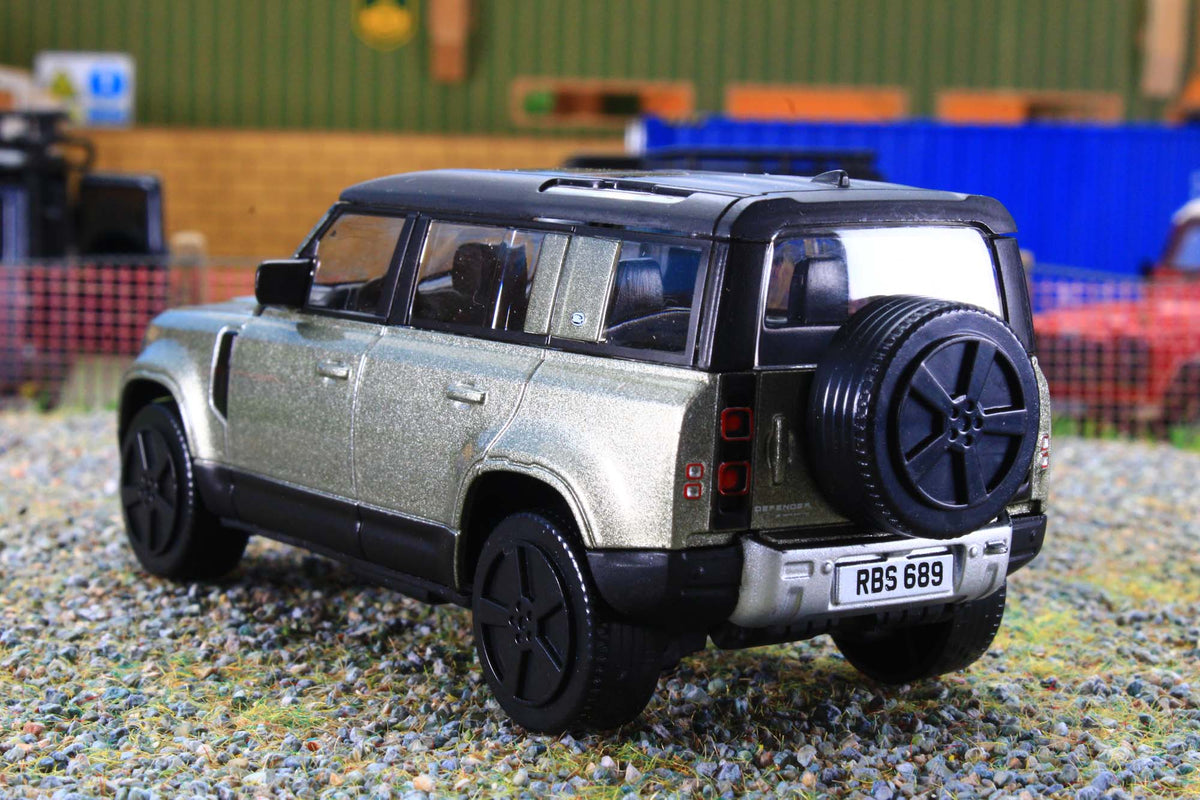 BUR30471S Burago 1:43 Scale Land Rover Defender 110 Silver Bronze ...