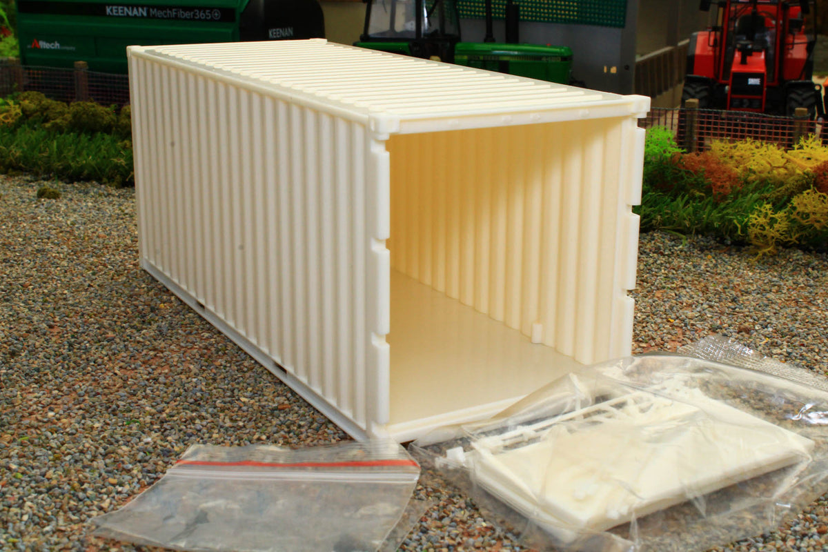 MM2323K Marge Models 132 Scale 20ft Sea Container Kit in plain white ...