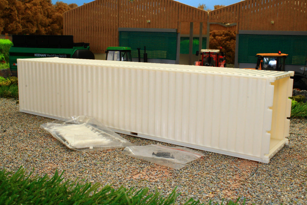 MM2324K Marge Models 132 Scale 40ft Sea Container Kit in plain white ...