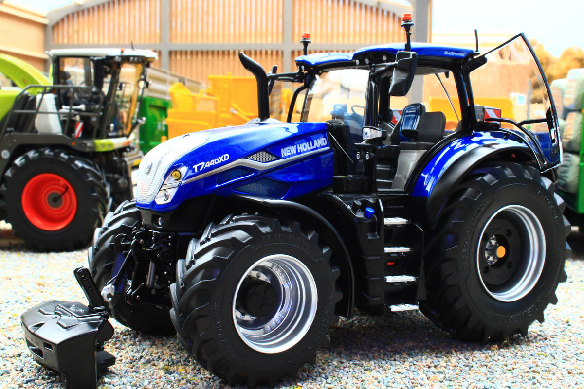 MM2518 Marge Models 1:32 Scale New Holland T7.440 XD Blue Power 4WD Tr ...