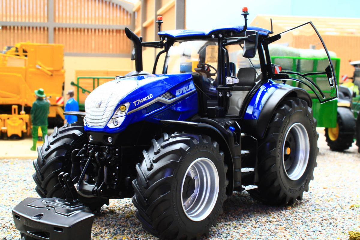 MM2518 Marge Models 1:32 Scale New Holland T7.440 XD Blue Power 4WD Tr ...