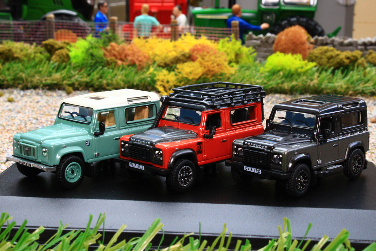 OXF76SET47 Oxford Diecast 1:76 Scale Land Rover Defender 90 Heritage S ...