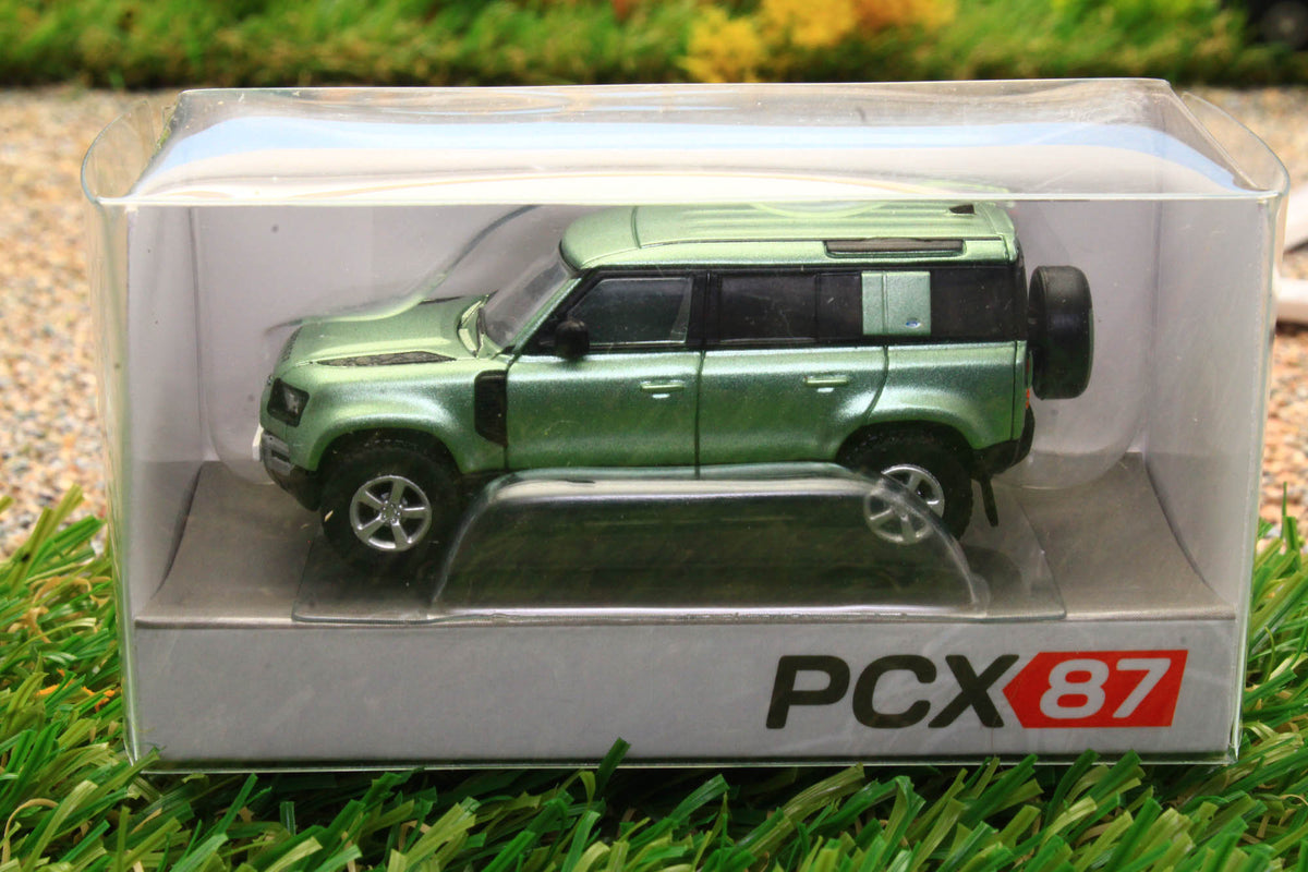 PCX870389 IXO 1:87 Scale New Land Rover Defender 110 In Metallic Green ...