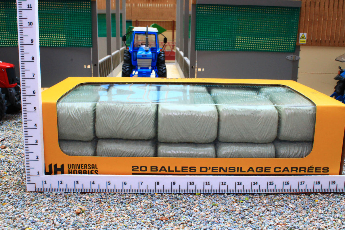 UH6881 Universal Hobies 1:32 Scale Green Wrapped Square Silage Bales x ...