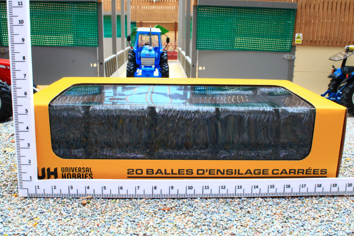UH6882 Universal Hobies 1:32 Scale Black Wrapped Square Silage Bales x ...