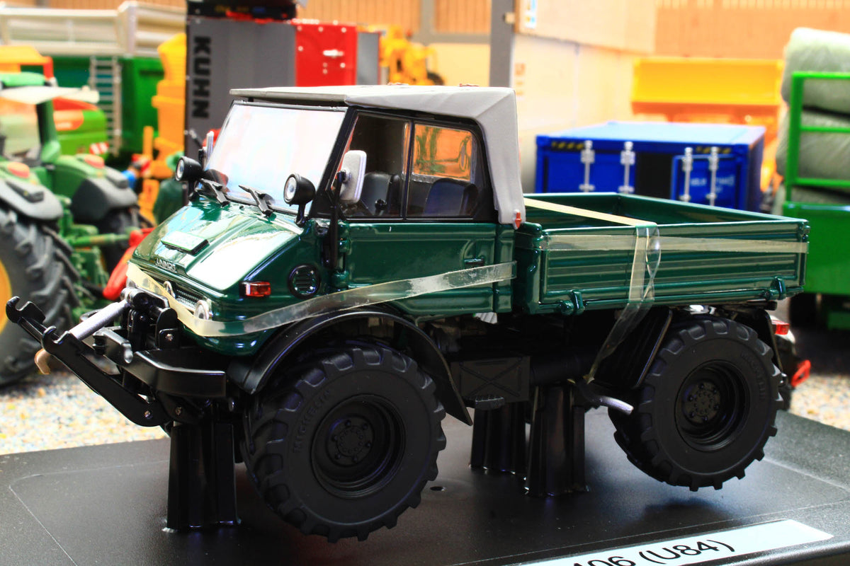 WE1048 Weise Toys 1:32 Scale Unimog 406 with Softtop in Moss Green ...
