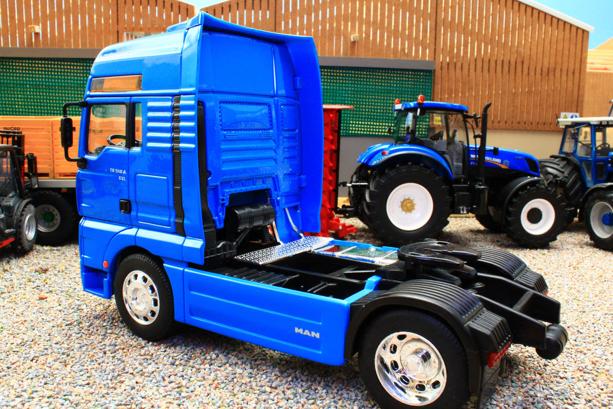 WEL32640B Welly 1:32 Scale MAN TG510A XXL 4x2 Lorry in Bright Blue ...