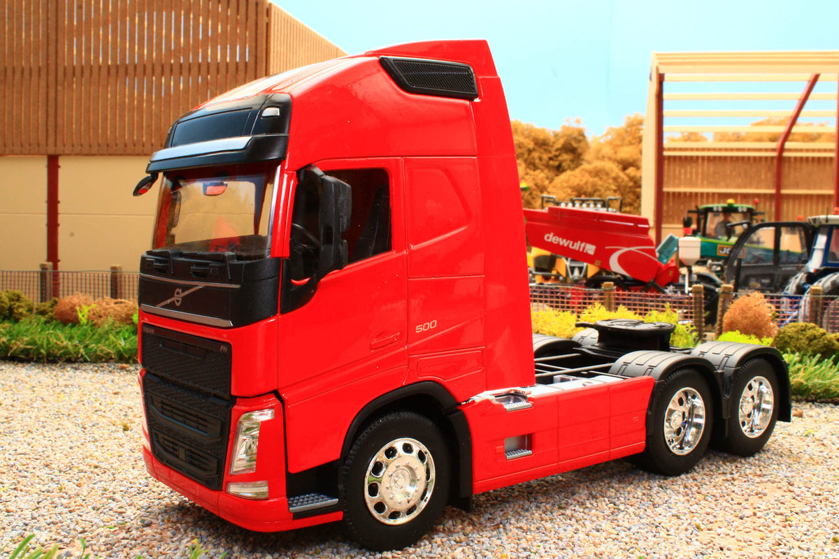WEL32690LR Welly 1:32 Scale Volvo FH 6x4 Lorry in Red – Brushwood Toys