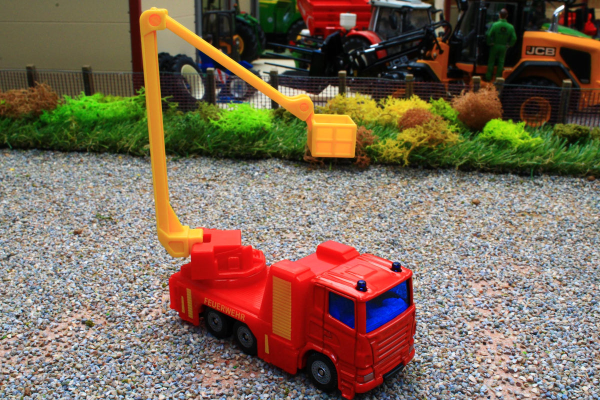 1080 Siku Fire Engine with access platform – Brushwood Toys