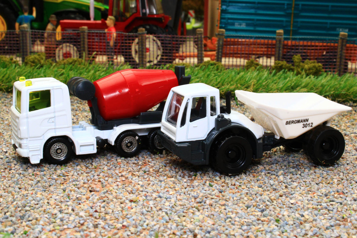 1692 Siku Contruction Set Concrete Mixer and Bergmann 2013 Dumper ...