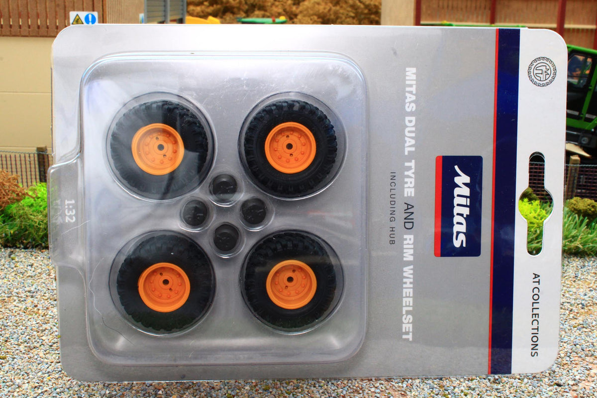 AT3200103 AT Collections 1:32 Scale Mitas Twin Tyre and rim set ...
