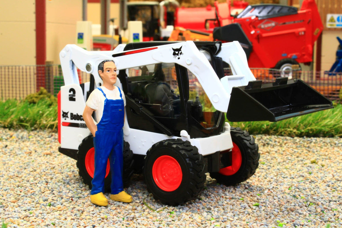 BUR318001 BURAGO 132 SCALE BOBCAT S590 SKID STEER LOADER WITH BUCKET ...
