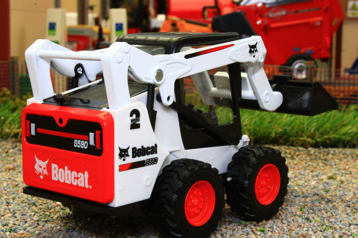 BUR318001 BURAGO 132 SCALE BOBCAT S590 SKID STEER LOADER WITH BUCKET ...