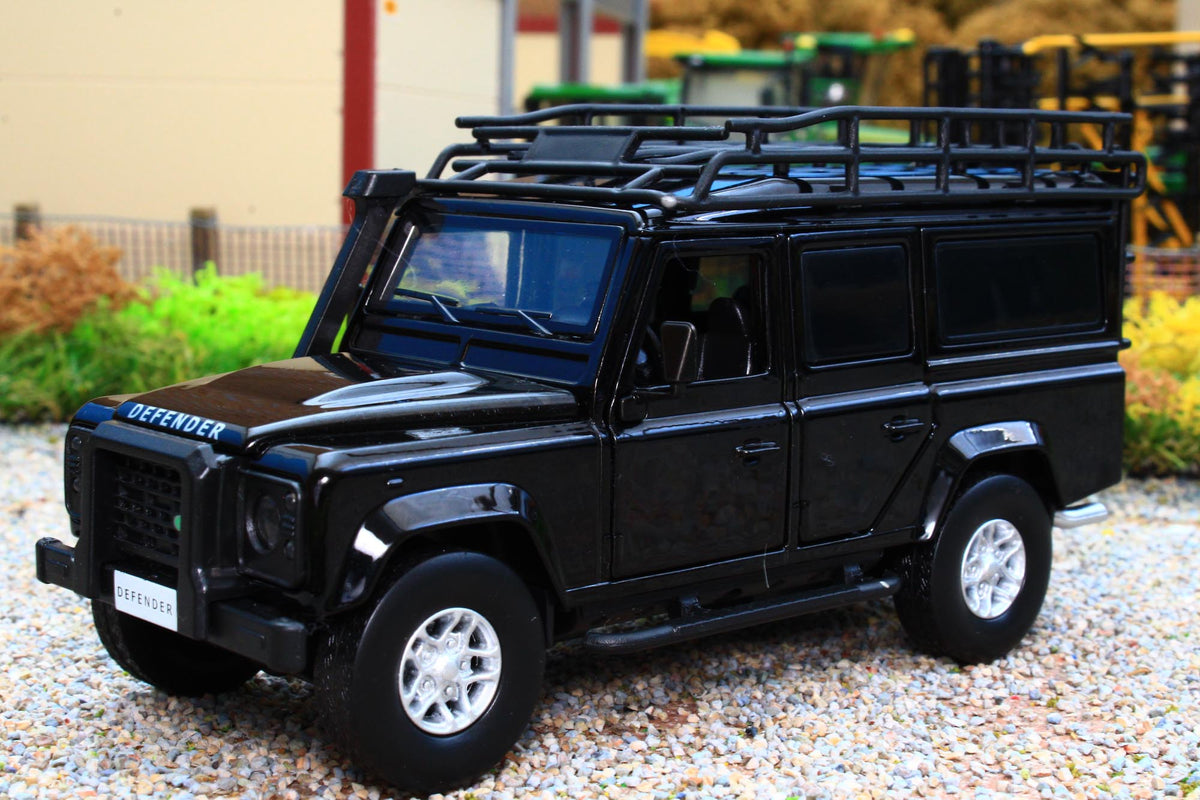 TAY32105012 Tayumo 1:32 Scale Land Rover Defender 110 4x4 in Black ...