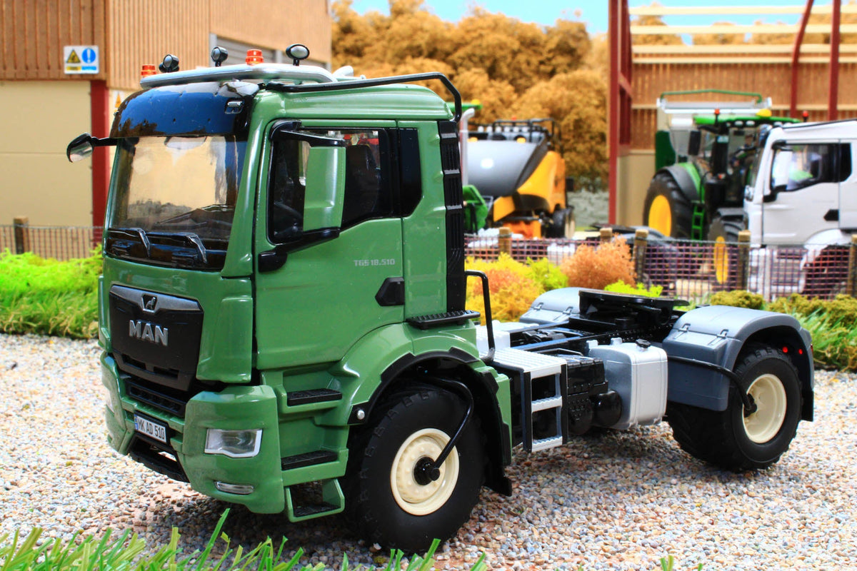 W07650 Wiking MAN TGS 18.510 4x4 2 Axle Lorry Tractor Unit in Green ...
